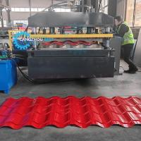 China Russia Popular Design Galvanized Steel Roofing Tile Making Roll Forming Machine for sale