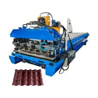 China Long Lasting Tiles Roof Building 22 Steps Rollers Roof Tile Roll Forming Machine with Cr12 Blade for sale