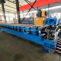 China PLC Control Color Profile Roof Tile Roll Forming Machine Russia Gear Box Transmission for sale