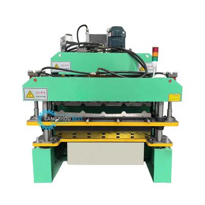 China YX840&836 Steel Profile Double Layer Roofing Color Sheet Roll Forming Machine for sale