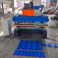China Double Layer Steel Corrugated&Trapezadial Color Steel Roof Sheet Roll Forming Machine for sale