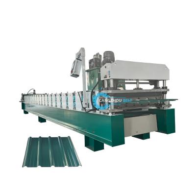 China PPGI GI Color Steel Profile Roofing Sheet / Panel Roll Forming Machine for sale