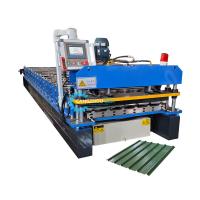 China 1050mm Galvanized Steel Roofing Profile Trapezodial Sheet Roll Forming Machine for sale