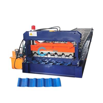 China Russia Popular H44 Steel Profile Galvanized Roofing Panel Roll Forming Machine for sale