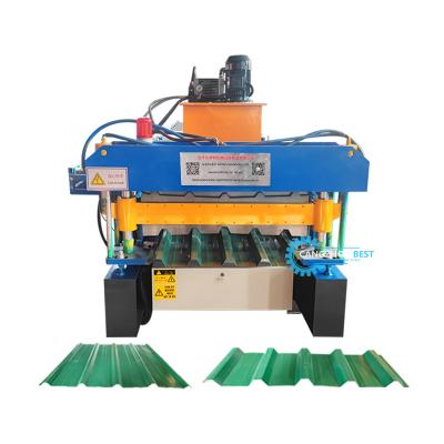 China High Rib Roofing Sheet Double Layer Roll Forming Machine Automatic for sale