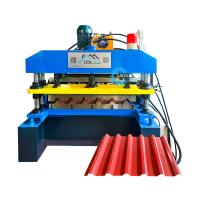 China 0.3-0.8mm Ibr Metal Roof Roll Forming Machine Controlled By PLC Control System for sale