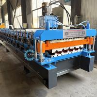 China Corrugated Trapezodial Double Layer Steel Profile Making Roll Forming Machine for sale