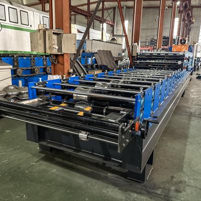China Delta Inverter Three Layer Roofing Steel Profile Roll Forming Machine For 0.25-0.6mm Material Thickness for sale