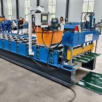 China Durable 45# Steel Rollers Metal Roof Forming Machine With 3Kw Hydraulic Station Power And 5.5Kw Main Motor Power for sale