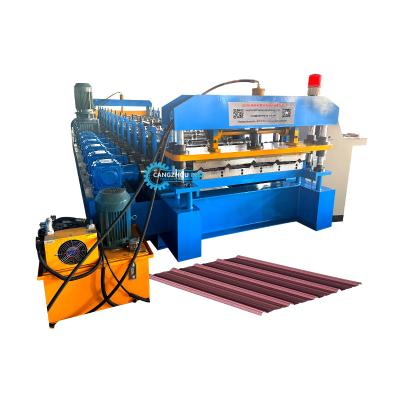 China PLC Perfectly Shaped Durable Roofing Sheet Roll Forming Machine for sale