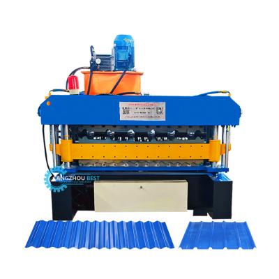 China Steel Profile Customized Width Double Layer Forming Machine For 0.25-0.6mm Material Thickness for sale