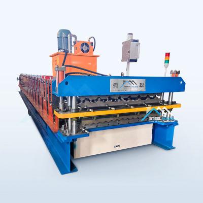 China Customizable Double Layer Roof Sheet Machine With Delta PLC And High Grade 45 Steel Rollers for sale