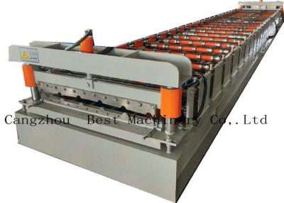China Galvanized Metal Roofing Panel Roll Forming Machine Production Line for sale