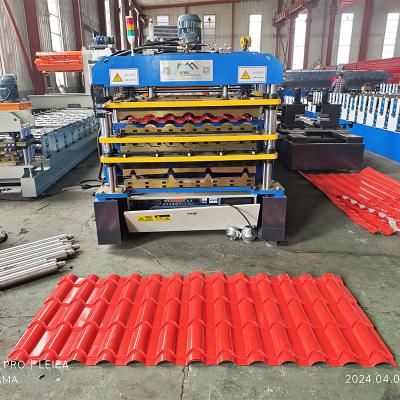 China Color Steel Profile Roof Sheet Roll Forming Machine Three Layer Triple Designs for sale