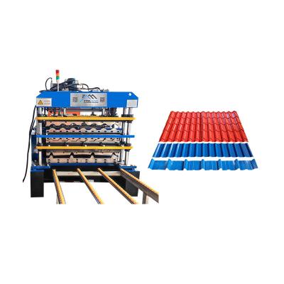 China High Speed Triple Layer Customzied Steel Profile Roofing Roll Forming Machine for sale