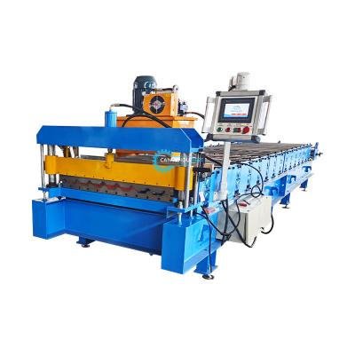 China Hydraulic Cutting Roof Sheet Roll Forming Machine Precise Efficient for sale