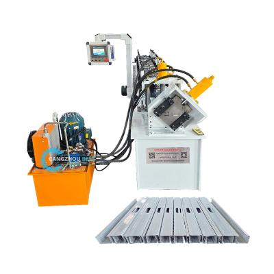 China Steel Profile Two Sizes Stud Roll Forming Machine With Hydraulic Punching for sale