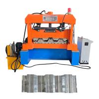 China PLC Control System Heavy Duty Cold Roll Forming Machine For Mexico Decking Steel Plate for sale