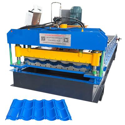 China PLC Controlled Metal Roof Tile Roll Forming Machine for sale