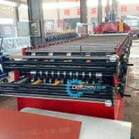 China Euro Tile Roofing Sheet Roll Forming Machine 0.4-0.6mm Steel for sale