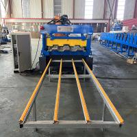 China Galvanized Steel Double Decking Sheet Floor Roll Forming Machine for sale
