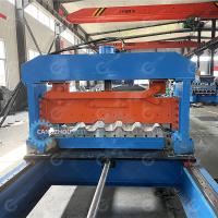 China Servo Motor Steel Profile Decking Roll Forming Machine for sale