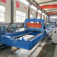 China Servo Motor Steel Profile Decking Roll Forming Machine for sale