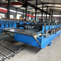 China Servo Motor Steel Profile Decking Roll Forming Machine for sale
