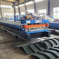 China Hydraulic Cutting Tr4 Roofing Sheet Roll Forming Machine for Sales with Crimping Together for sale