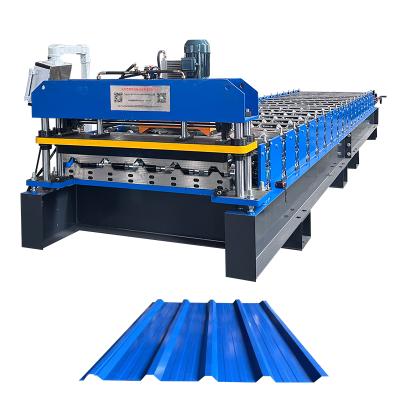 China Automatically Cutting Steel Roofing Profile Roofing Panel Sheet Roll Forming Machine for Sales for sale