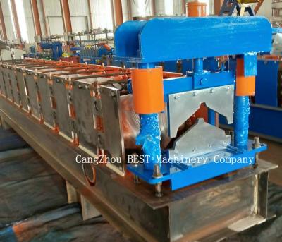 China SQ-Top Ridges Cap Roll Forming Machine 8-12m/Min Speed PLC Control Machine for sale