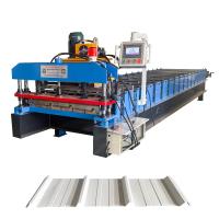 China TR4 Design Roofing Sheet Roll Forming Machine with 13-22 Forming Stations and 5000 kg Decoiler Capacity for sale