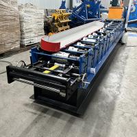 China Steel Profile Ridge Cap Roll Forming Machine with 380v Voltage 14 Rows Rollers and 40# Hydraulic for Roof Tile IBR Corrugated Design for sale