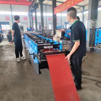 China 380V 50Hz 3phases 15 Stations High Grade 45# Steel Ridge Cap Roll Forming Machine with Roof Ridge Cap Machine for sale