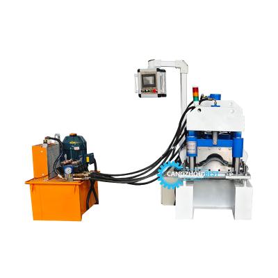 China Hydraulic Punching&Pressing Ridge Cap Roll Forming Machine For Roof Tile for sale