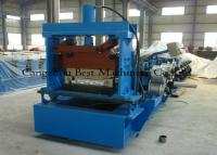 China Tapered Standing Seam Metal Roof Roll Forming Machine 5.5kw Hydraulic Cutting Type for sale