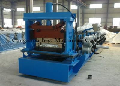 China Tapered Standing Seam Metal Roof Roll Forming Machine 5.5kw Hydraulic Cutting Type for sale