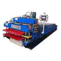 China Trapezoidal roof tile roll forming machine new double-layer IBR iron metal roof panel and color steel sheet making machine for sale