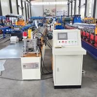 China Galvanized Steel Hat Channel Purlin Roll Forming Machine with Hydraulic Punching for sale