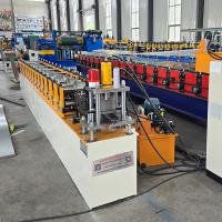 China Galvanized Steel Hat Channel Purlin Roll Forming Machine with Hydraulic Punching for sale
