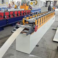 China Galvanized Steel Hat Channel Purlin Roll Forming Machine with Hydraulic Punching for sale