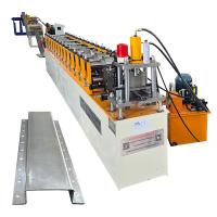 China Galvanized Steel Hat Channel Purlin Roll Forming Machine with Hydraulic Punching for sale