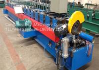 China Hydraulic Gutter Roll Forming Machine , Steel Rain Down Pipe Making Machine for sale