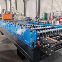China Automatic Hydraulic PLC Control Steel Profile Corrugated Roof Making Roll Forming Machine for sale