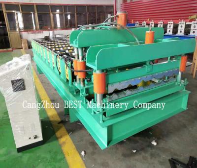 China PLC Control 380V Roof Tile Roll Forming Machine 380v/50HZ PPGI/GI Material for sale