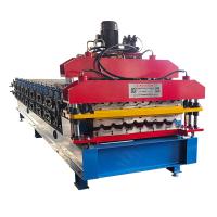 China Double layer two profile in one machine glazed tile and R101 roof panel making machine for sale