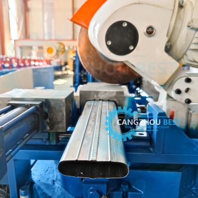 China Galvanized Steel PLC Control Square Shape Seaming Roll Forming Machine for sale