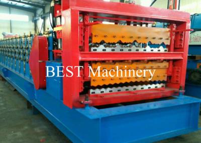 China Automatic Steel Roof Roll Forming Machine Three Layer 1200mm Max Coil Width for sale
