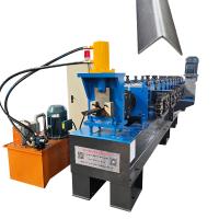 China Automatica Black Steel 20x50 Angle Steel Making Roll Forming Machine for sale