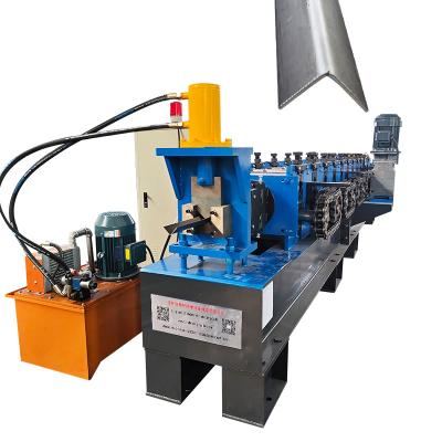 China Automatica Black Steel 20x50 Angle Steel Making Roll Forming Machine for sale